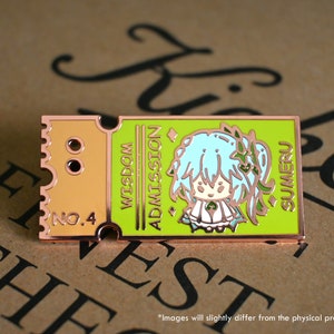 FULL SET - Genshin Archon Rose Gold Ticket Emaille Pins (5 Pins) - Etsy.de