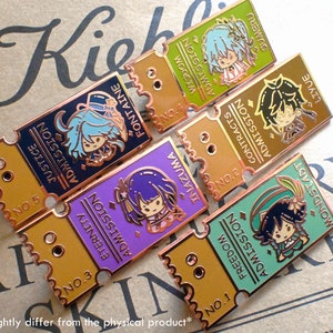 FULL SET - Genshin Archon Rose Gold Ticket Emaille Pins (5 Pins) - Etsy.de