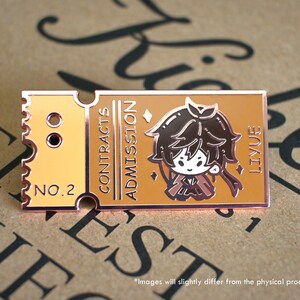 FULL SET - Genshin Archon Rose Gold Ticket Emaille Pins (5 Pins) - Etsy.de