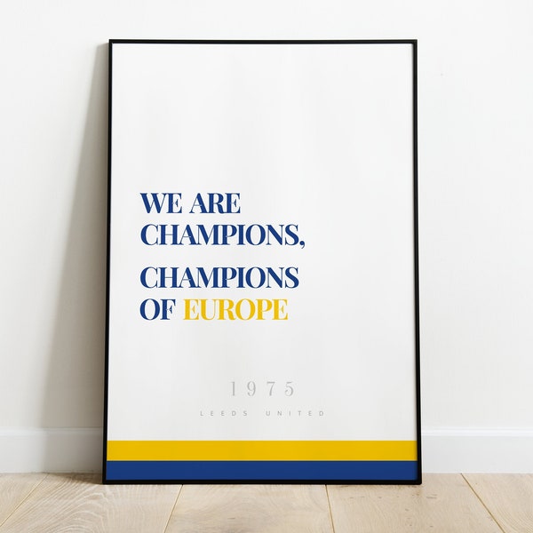 Leeds United Poster - Etsy