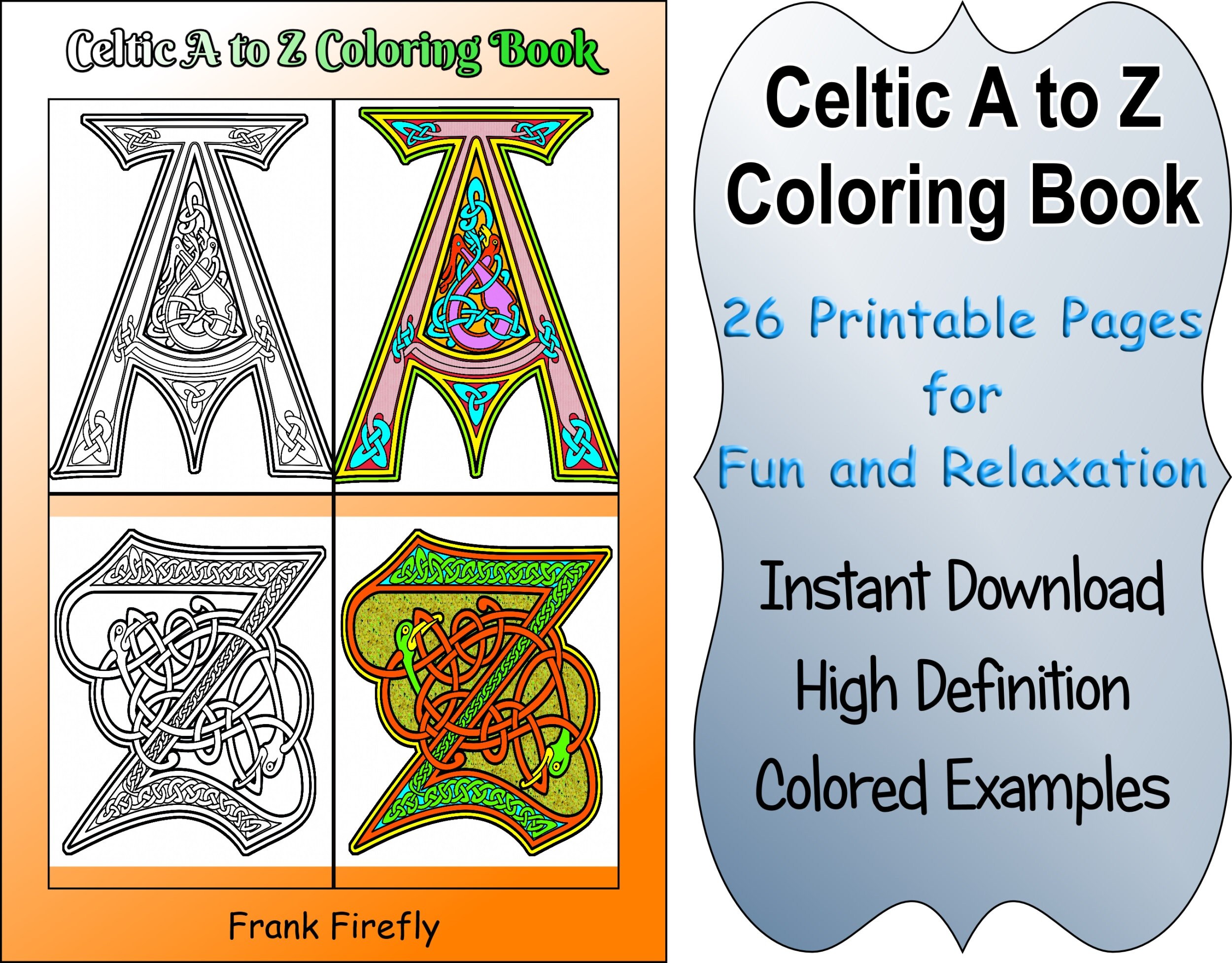 Celtic Letter Coloring Pages