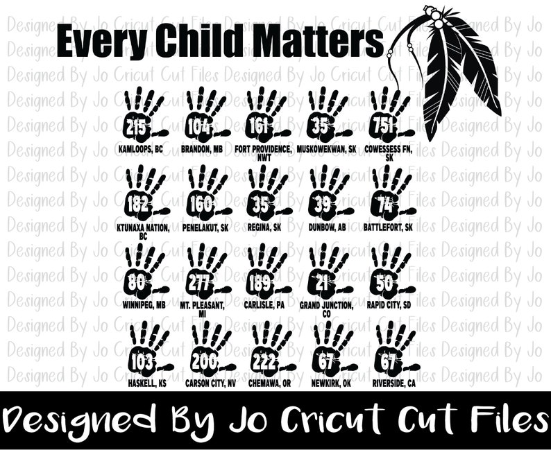 Every Child Matters With Grave Count SVG, PNG / Cricut Compatible - Etsy