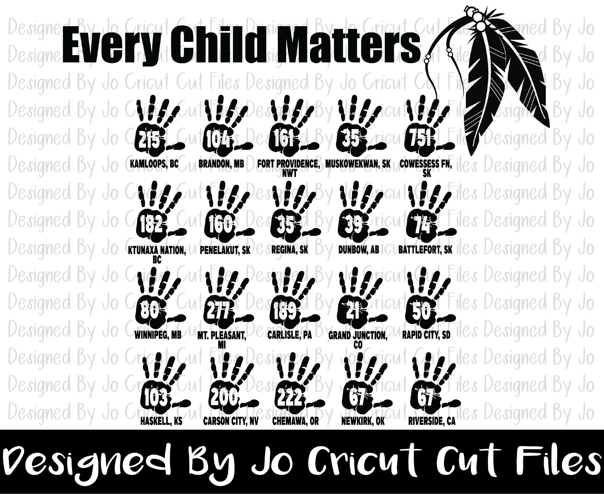 Every Child Matters With Grave Count SVG, PNG / Cricut Compatible - Etsy