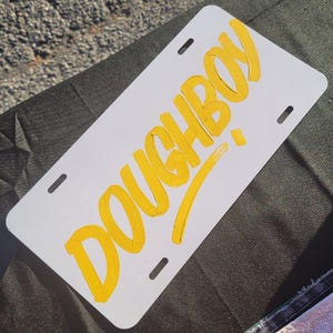 Custom Vanity Plate, Painted Sign, Hand Drawn Lettering Designs, Made ...