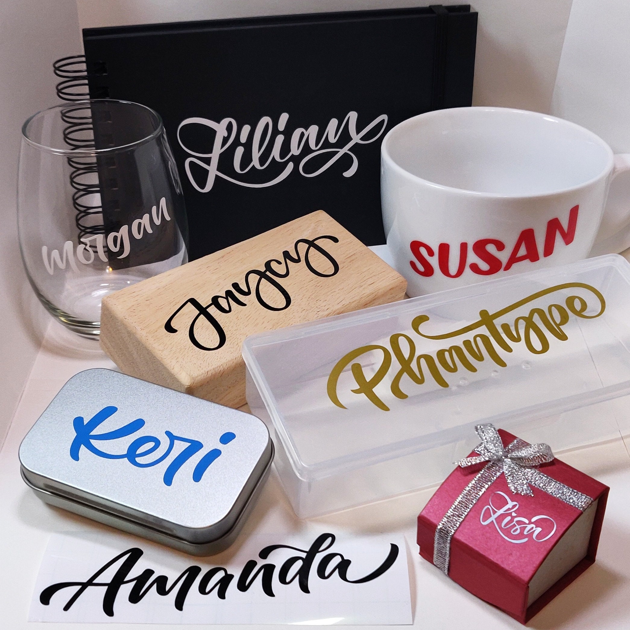 Handwritten Vinyl Lettering Calligraphy Stickers - Etsy Canada