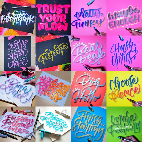 Hand Lettering Art - Etsy
