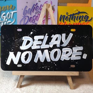 Custom Vanity Plate, Painted Sign, Hand Drawn Lettering Designs, Made ...