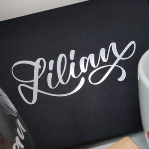 Handwritten Vinyl Lettering, Calligraphy Stickers, Personalized Decals ...
