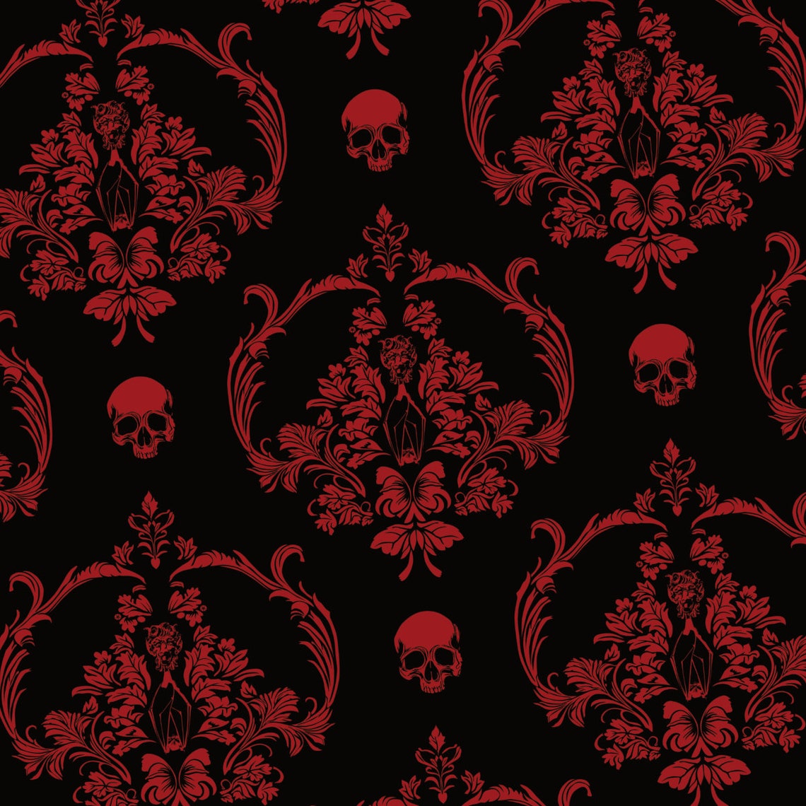 Vampire Bat Grotesque Wallpaper - Etsy