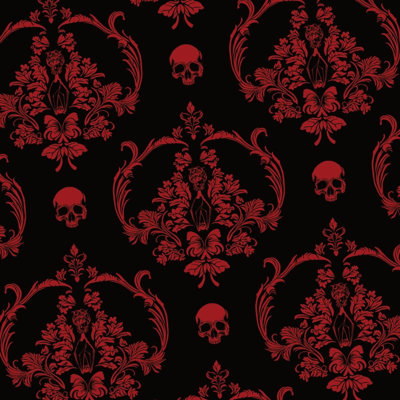 Vampire Bat Grotesque Wallpaper - Etsy