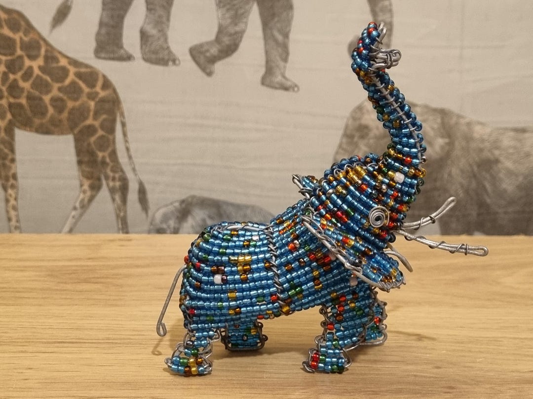 Colorful Wire Elephant Sculpture - Perfect South African Inspired Home ...