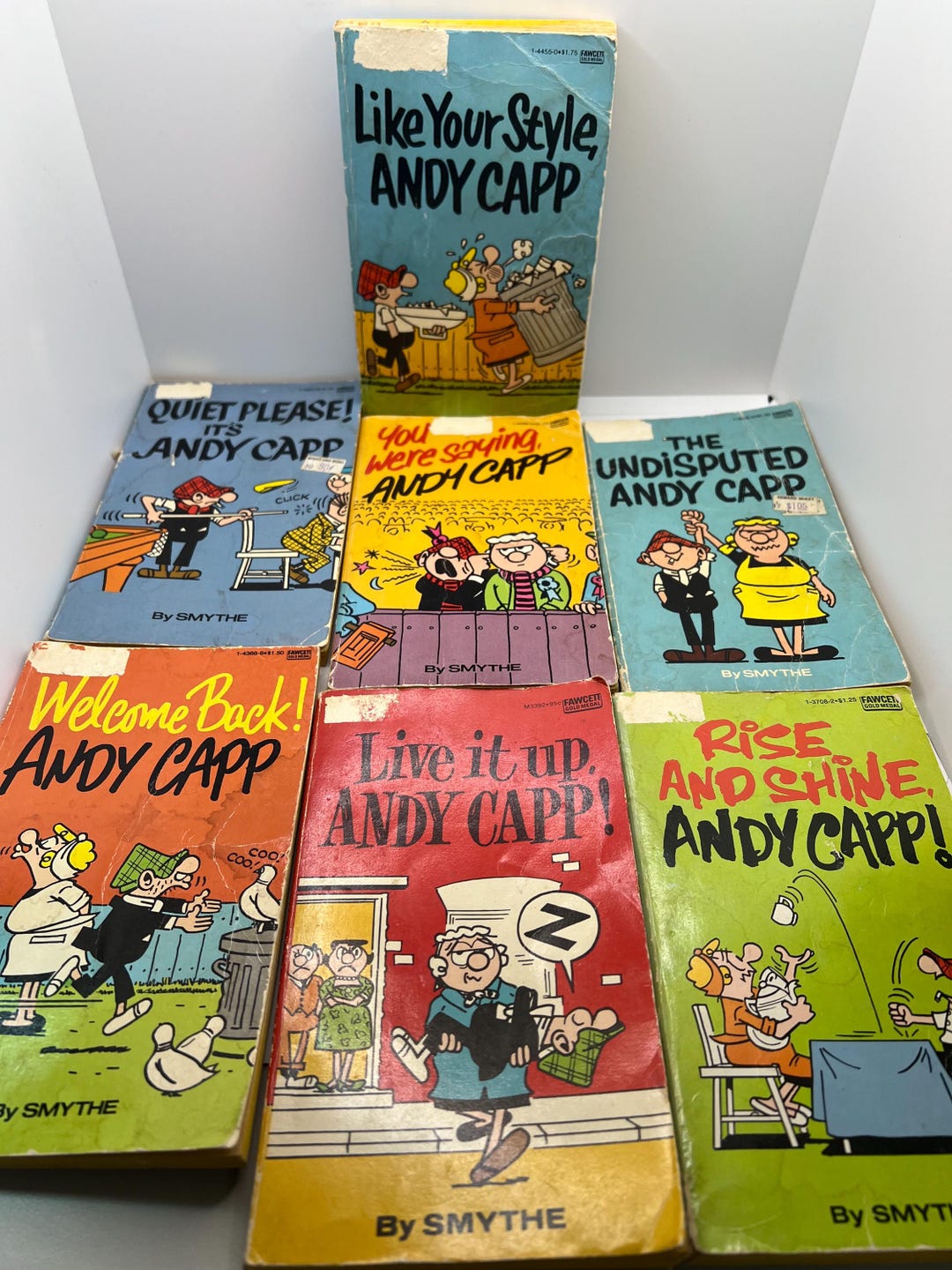 Vintage 1970s Lot of 7 Andy Capp Paper Back Books. SMYTHE. Little Wear ...