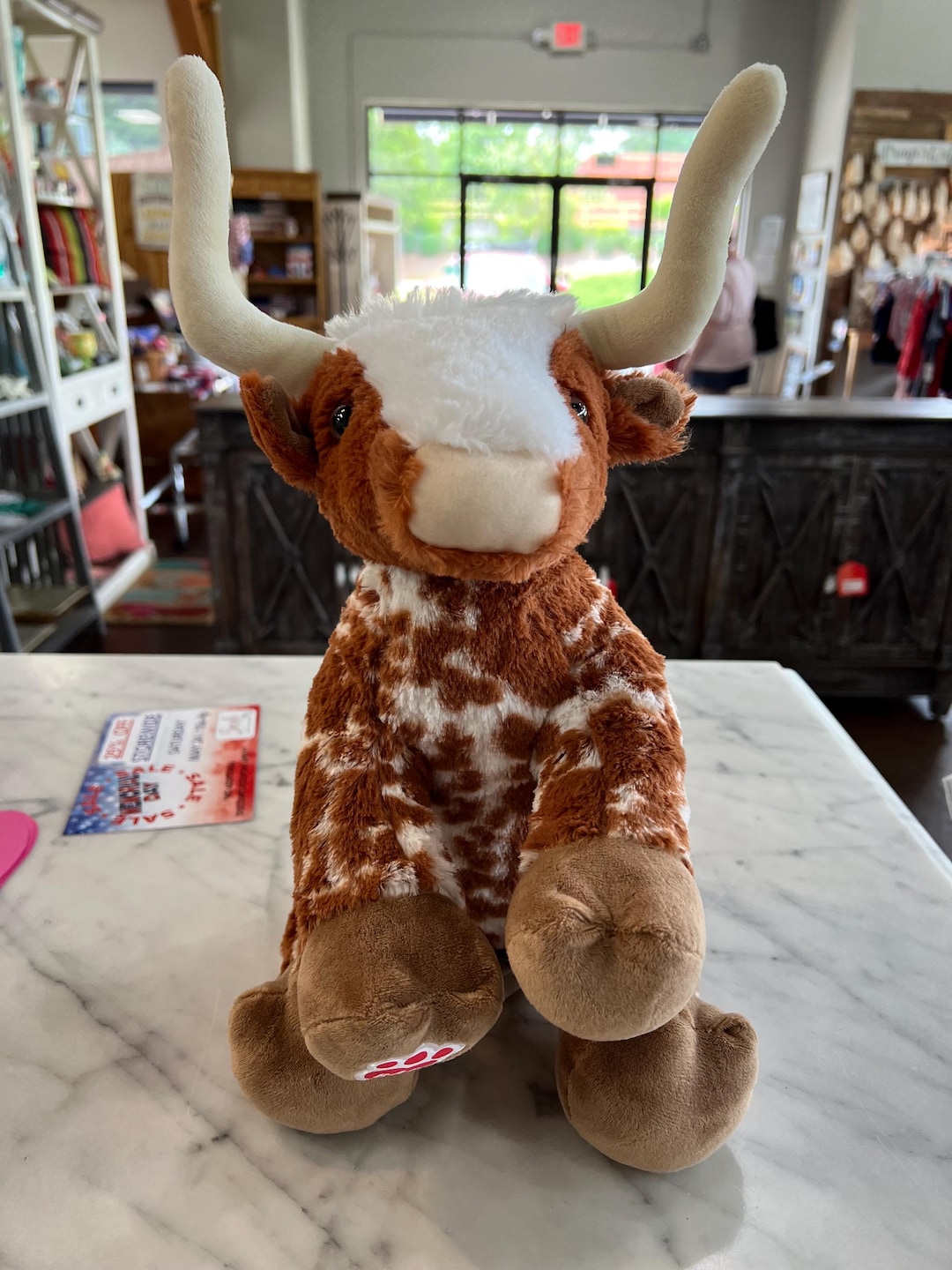 Build a Bear Longhorn Cow Plush Toy 15 Inches Tall Precious! - Etsy