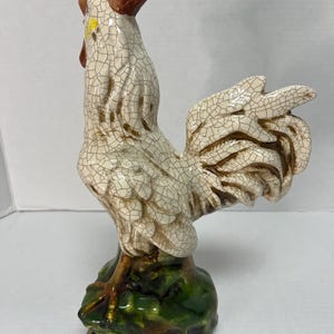 Mark Roberts French Country Porcelain Crackle Rooster. 13.5 Inches in ...