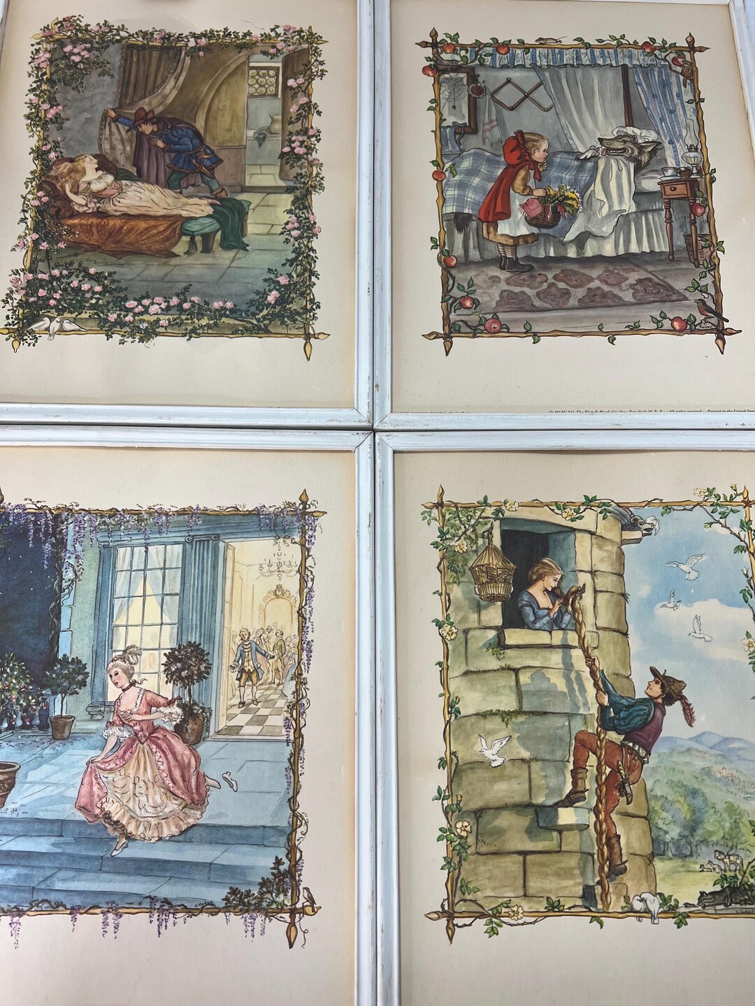 Vintage 1962 Set of 6 Tasha Tudor Fairy Tale Prints by the Platt and ...