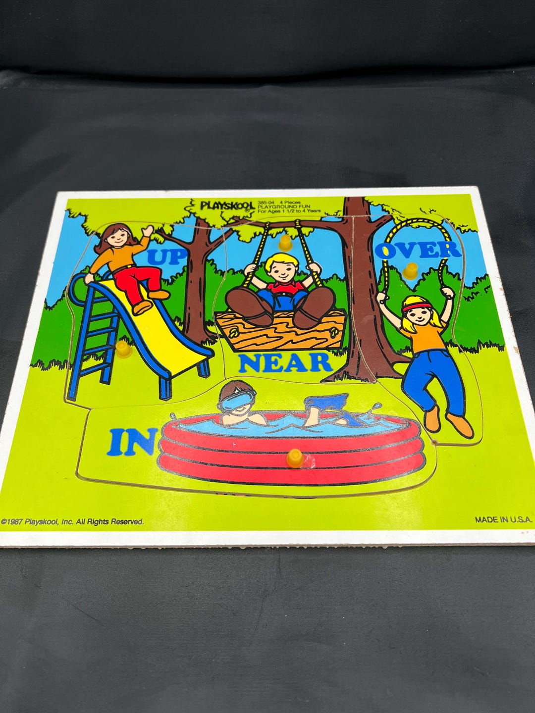 Vintage Playskool 4 Piece Playground Fun Puzzle for Kids 1 1/2 to 4 Yrs ...