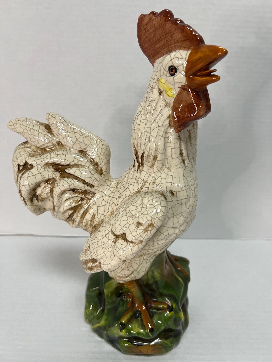 Mark Roberts French Country Porcelain Crackle Rooster. 13.5 Inches in ...