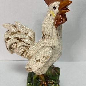 Mark Roberts French Country Porcelain Crackle Rooster. 13.5 Inches in ...