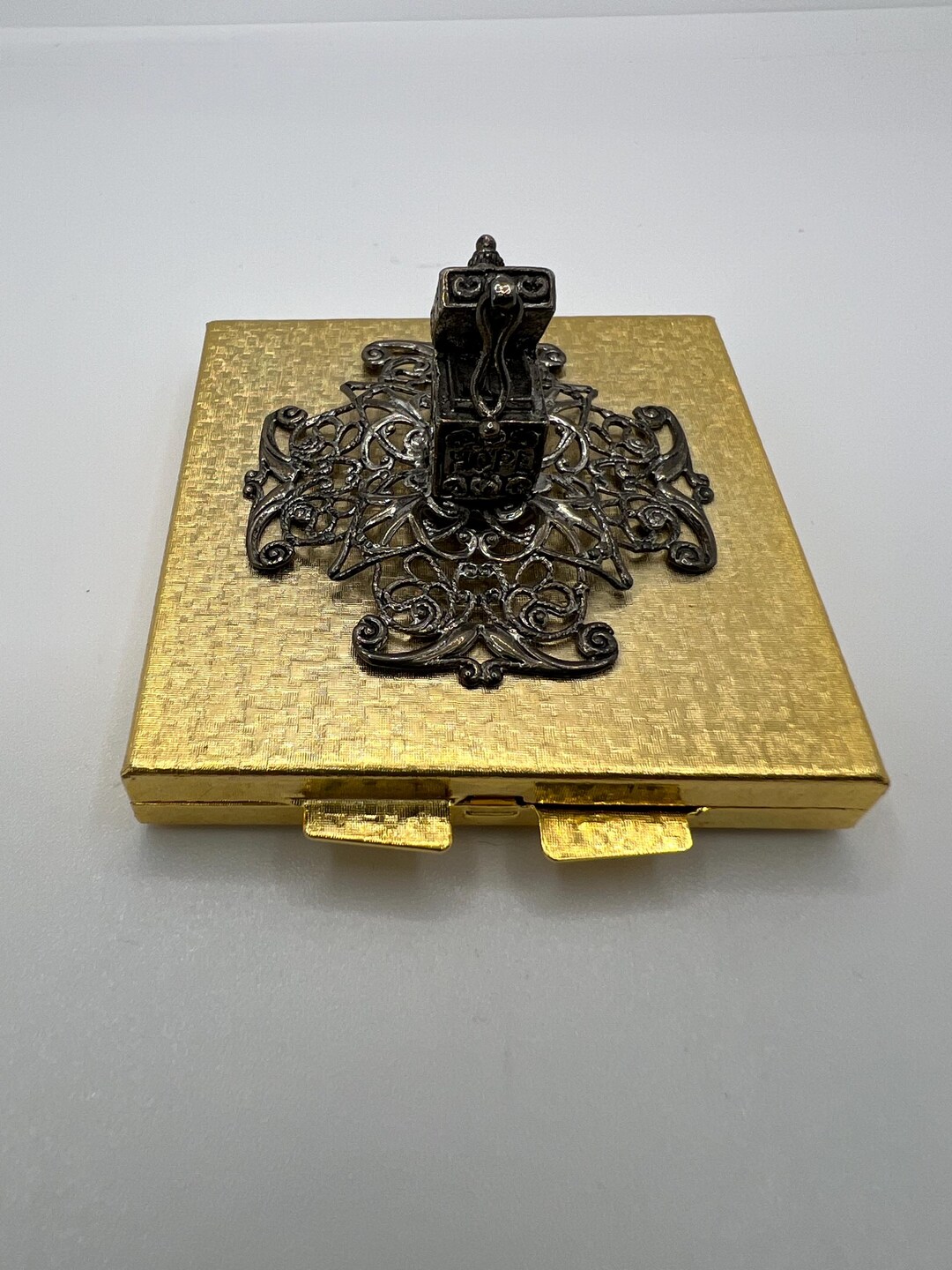 Rosemary Nelson Vintage Gold Tone Style Prayer Box Trinket Box With ...