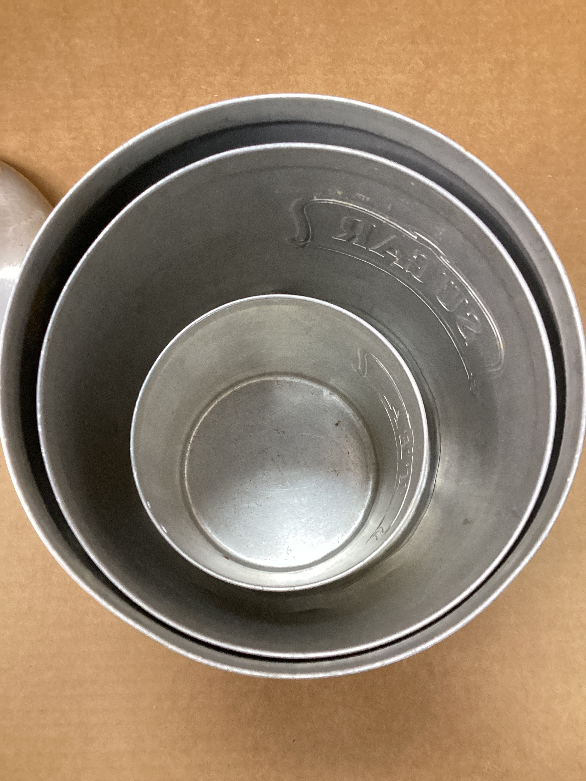 Vintage Hostess Ware Tin Canister, Mid Century Heller Aluminum Flour ...