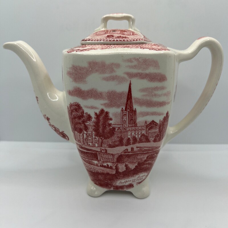 Red Transfer Ware - Etsy