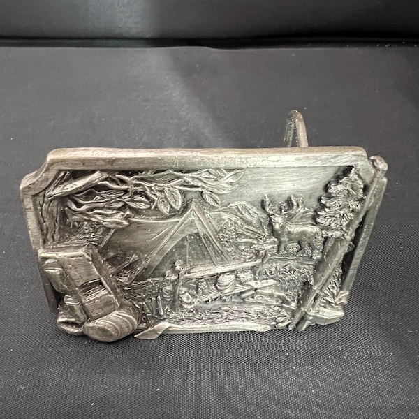 Vintage 1984 Belt Buckle - Etsy