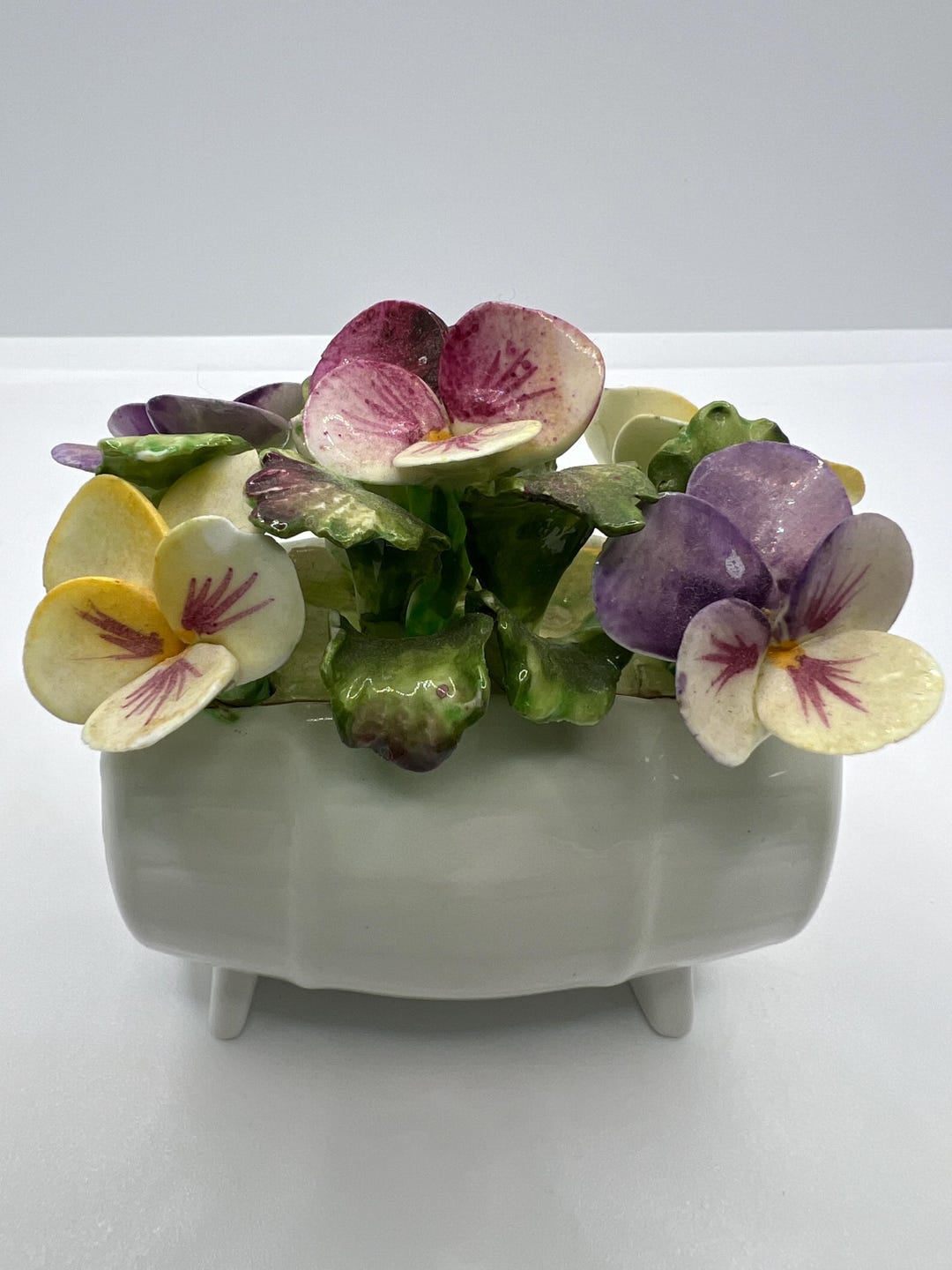 Vintage Ansley England Hand Modelled Hand Painted Fine Bone China July ...