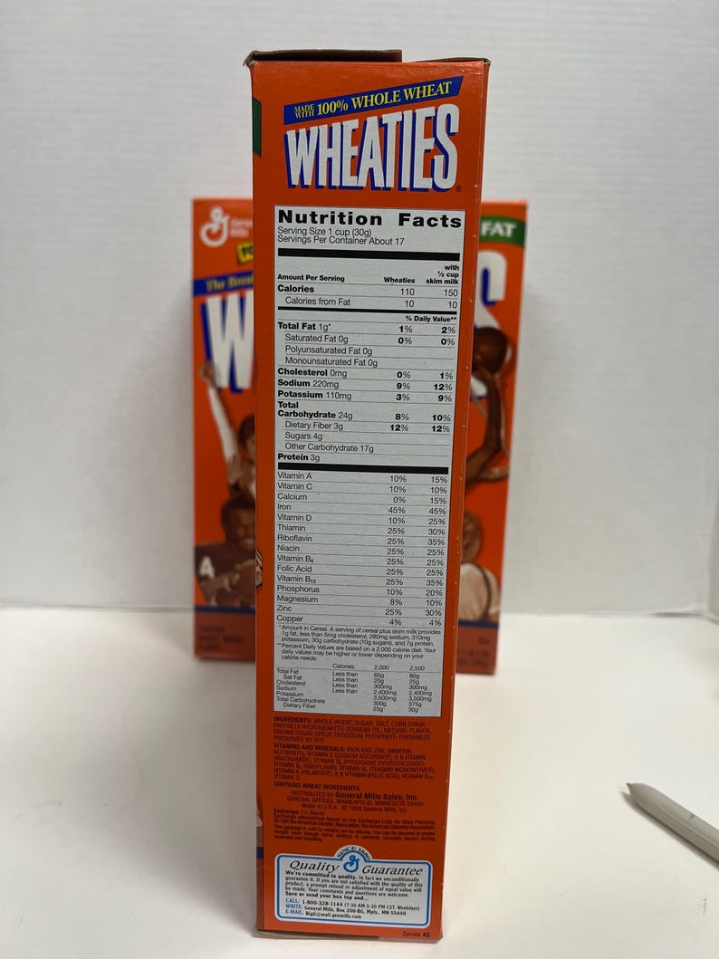 Vintage Wheaties Cereal Box: 75 Years of Champions, Tiger Woods - Etsy