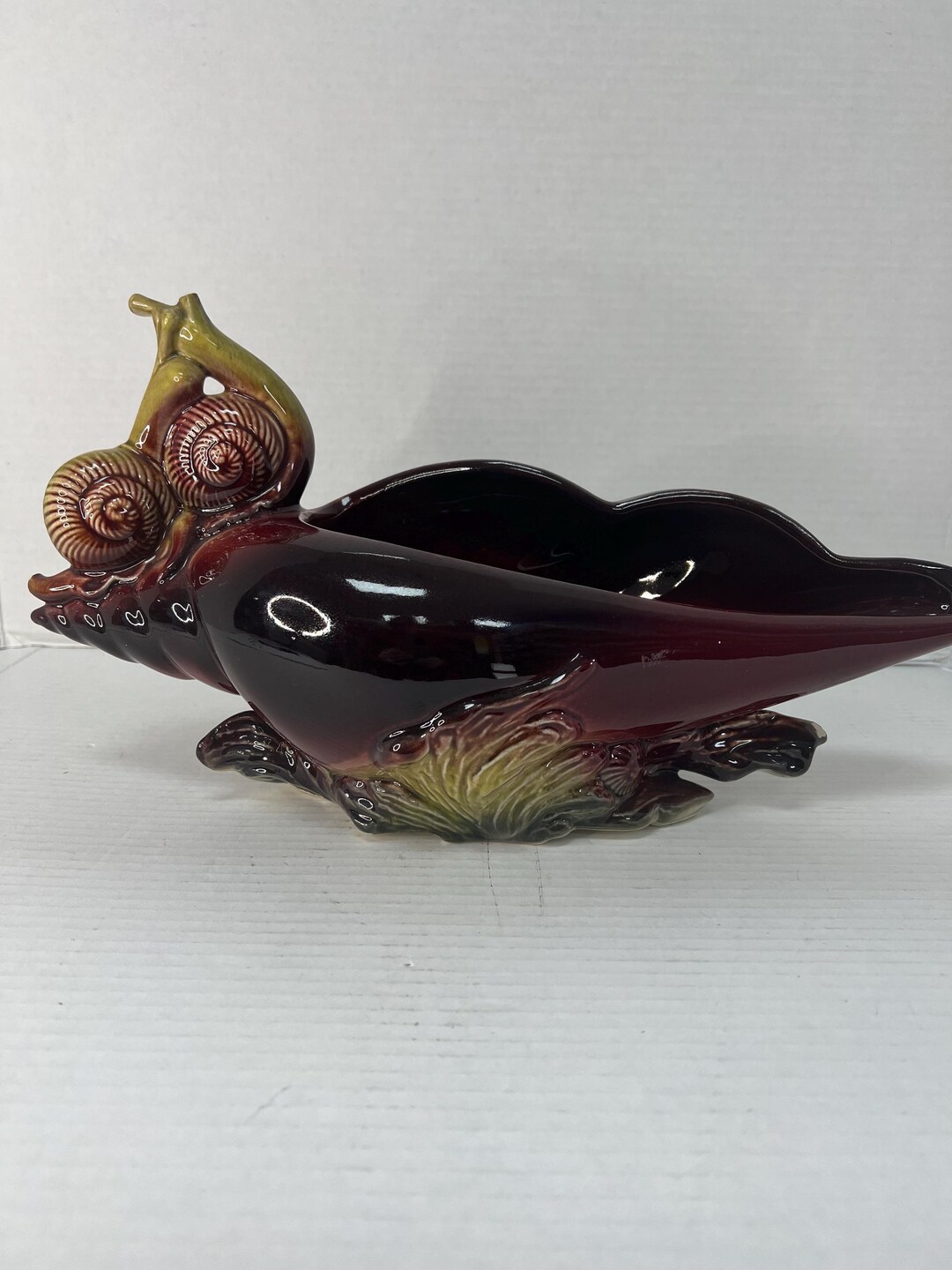 Vintage Hull Pottery Ebb Tide Conch Shell Console Dish, 1950s - Etsy