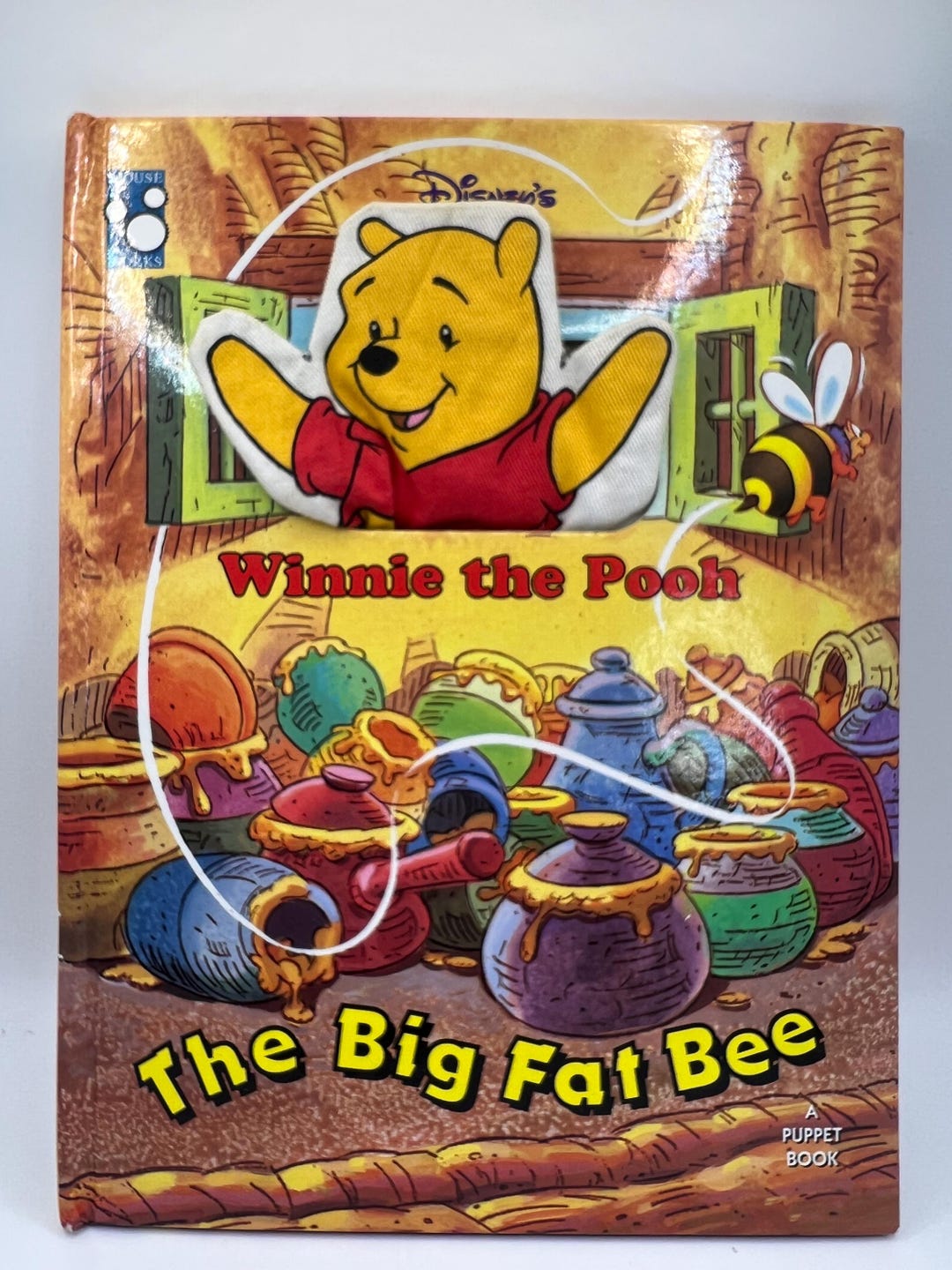 Vintage 1994 Winnie the Pooh: the Big Fat Bee Puppet Book - Etsy