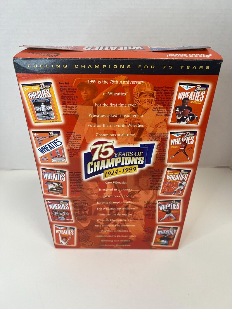 Vintage 1999 75th Anniversary of Wheaties With the Michael Jordan on ...