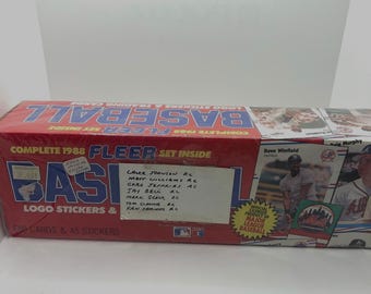 Fleer Baseball Logo Stickers & Trading Cards 8614-A 1989 Set - Etsy