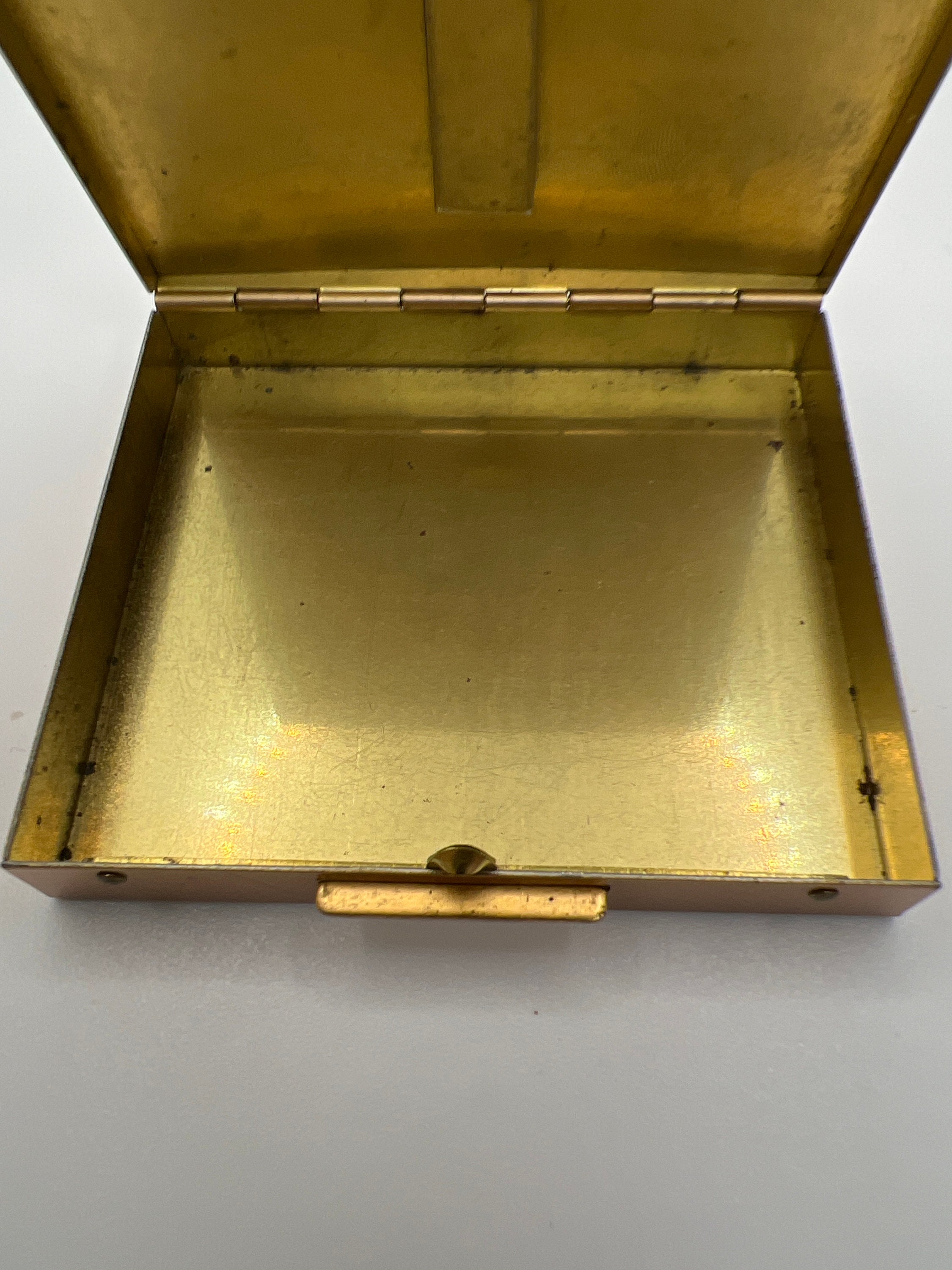 Vintage Brass Petty Cash Container With Bill Clip Pocket Size - Etsy