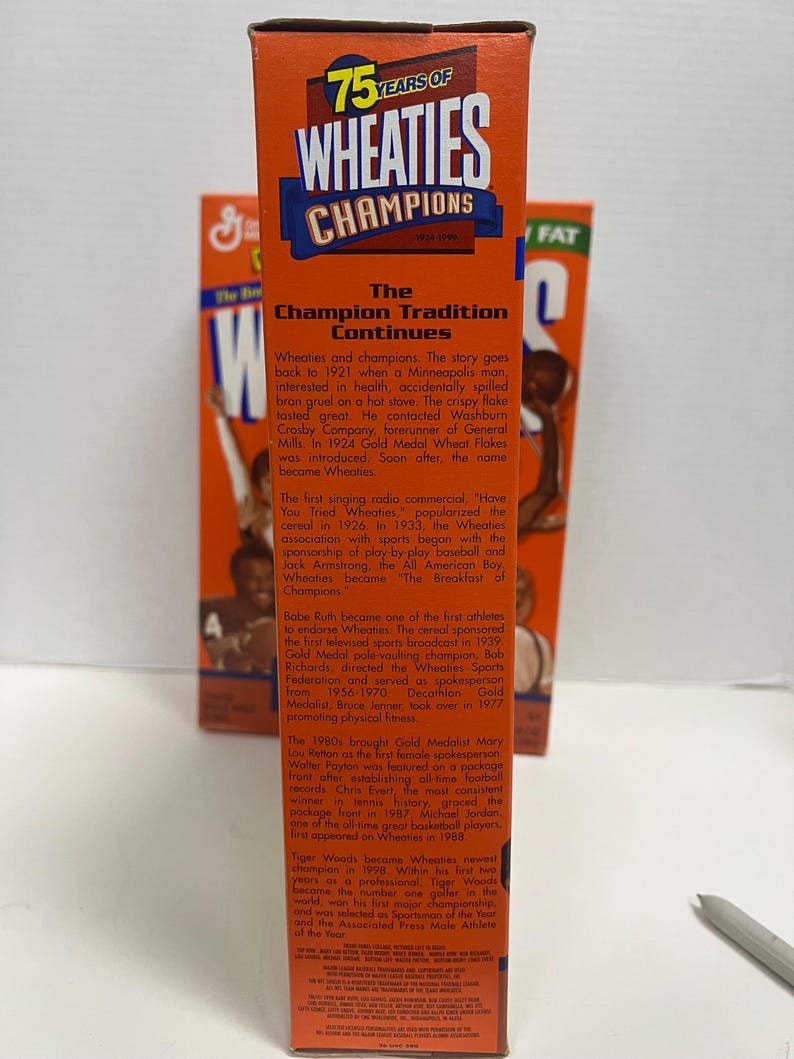 Vintage General Mills Wheaties 75 Years of Championship With All ...