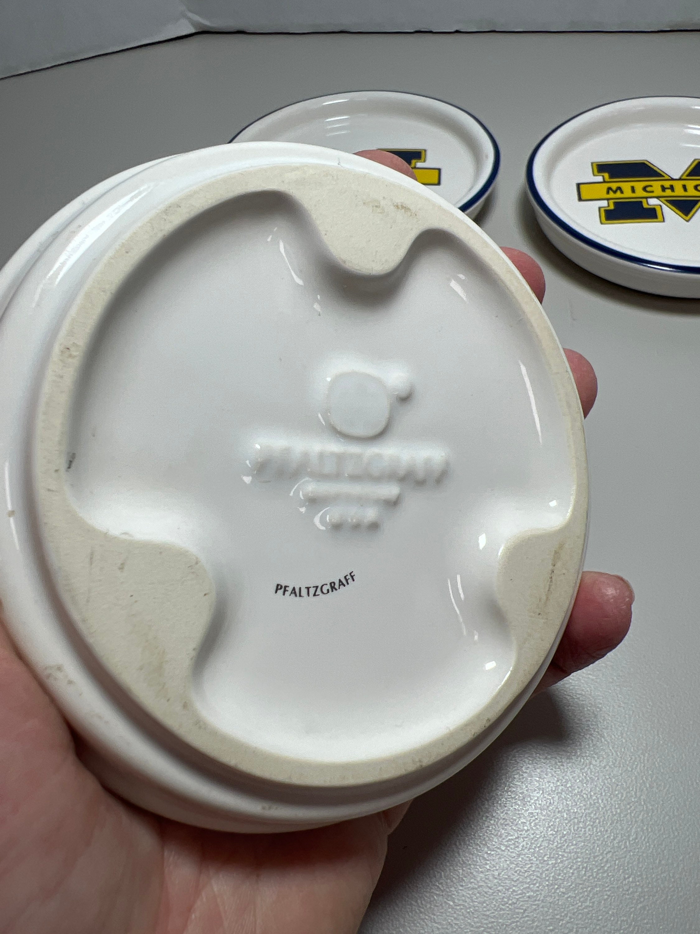 Vintage Set of 3 University of Michigan Ceramic Coasters. No Chips. 4 ...