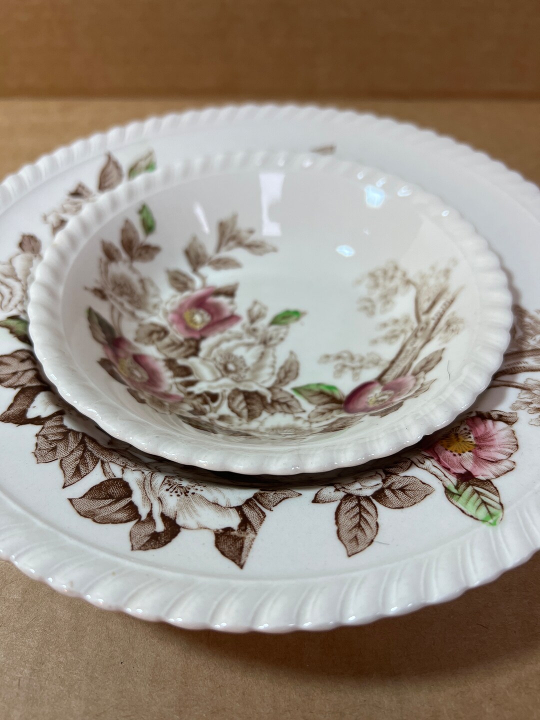 Vintage Set of Two Bowls Windsor Ware Johnson Bros England - Etsy