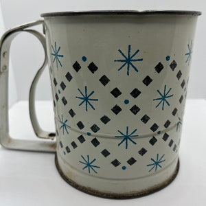 Vintage Atomic Turquoise Starburst Androck Flour Sifter 1954. - Etsy
