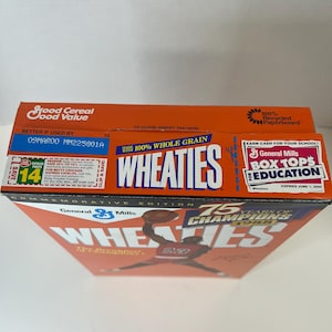 Vintage 1999 75th Anniversary of Wheaties With the Michael Jordan on ...