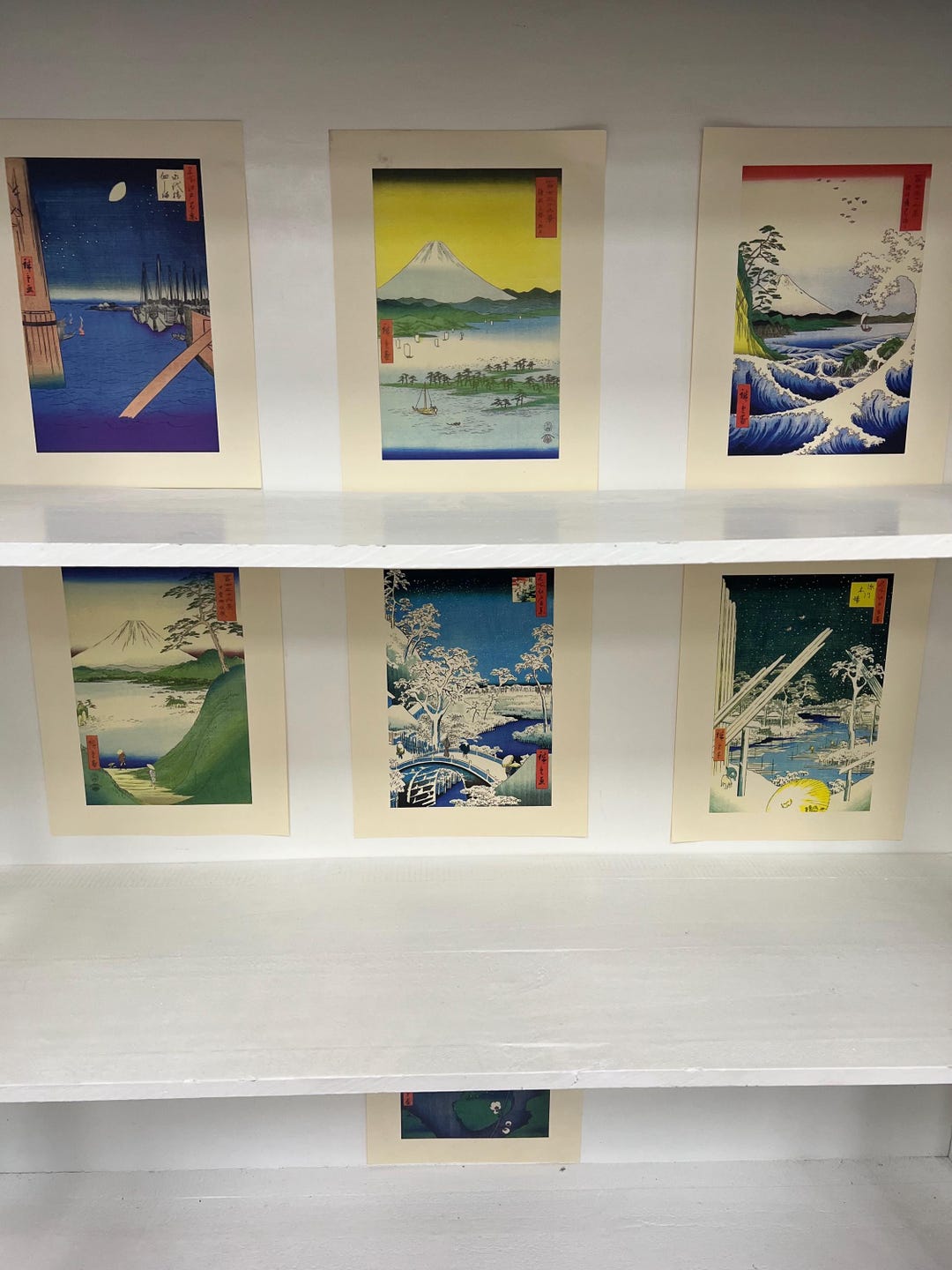 Vintage Set of 7 Asian Lithographs Beautiful Vibrant Colors 8.5x10 ...