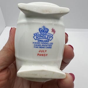 Vintage Ansley England Hand Modelled Hand Painted Fine Bone China July ...