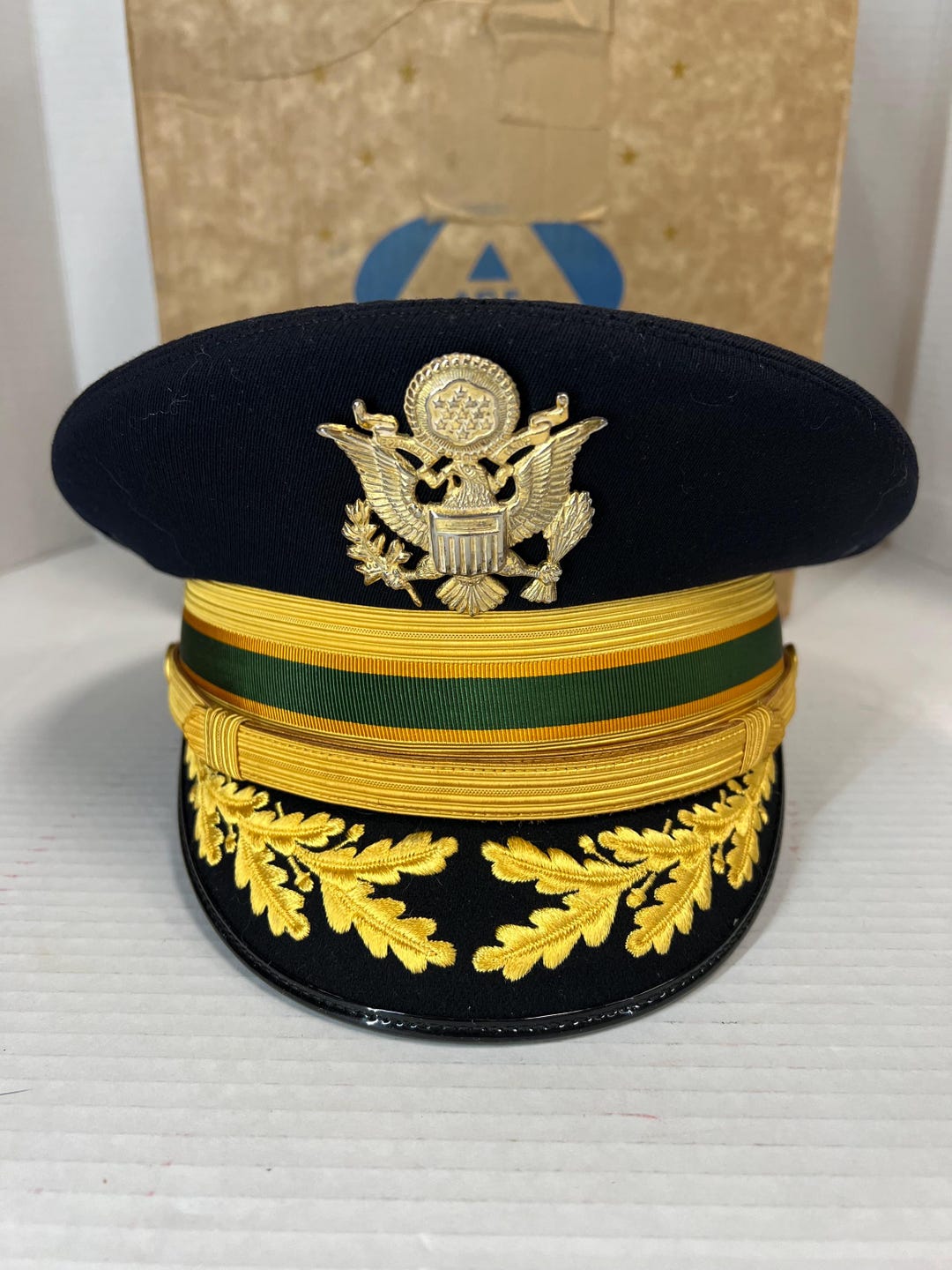 Vintage US Army Officer Dress Hat - Service Cap, Original Box - Etsy