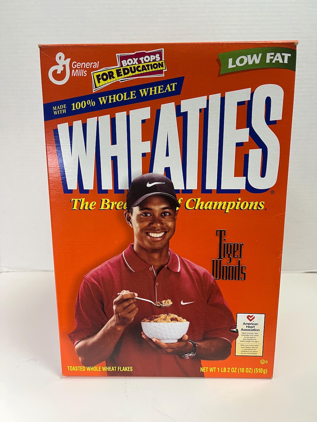 Vintage 1995 Wheaties Cereal Box: Tiger Woods, Breakfast of Champions ...