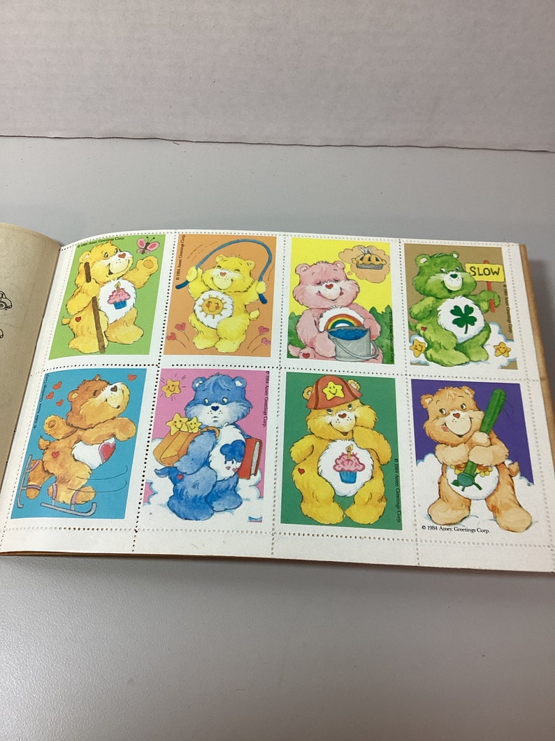 Vintage Care Bear Sticker Book. All Stickers Included 1984. Excellent ...