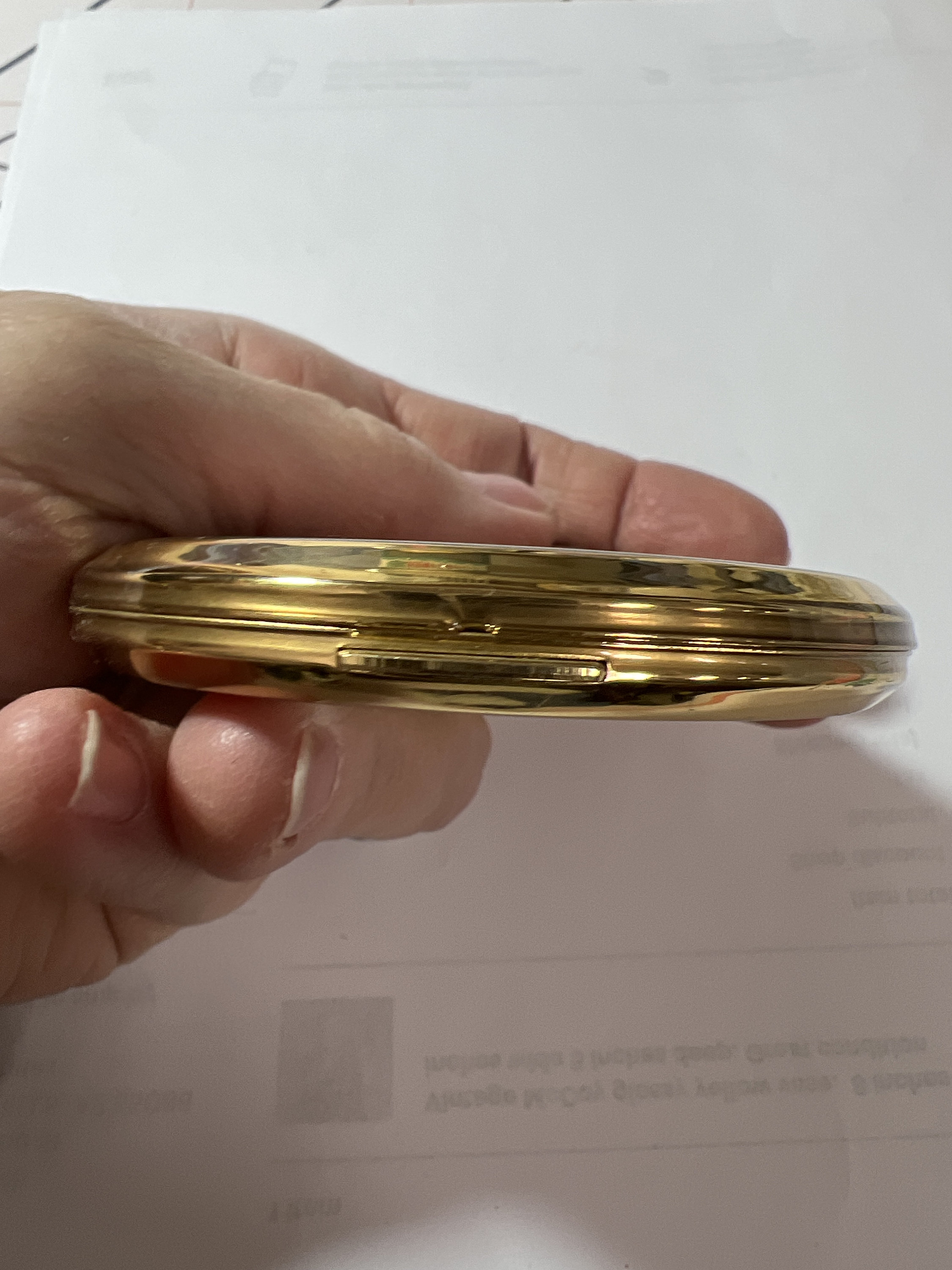 Vintage Stratton England Powder Compact Orange and Black Enamel 1990s ...