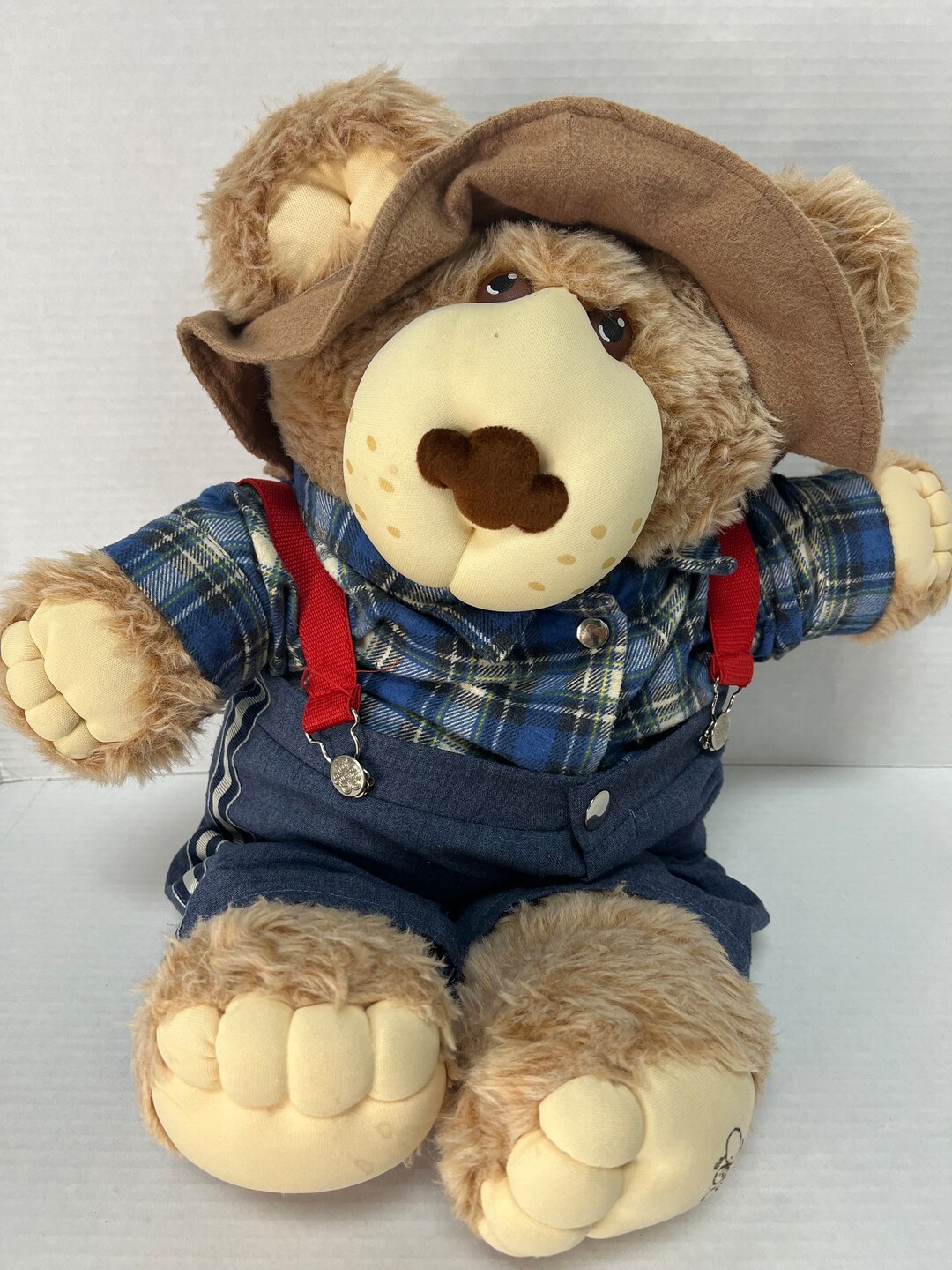 Vintage 1980s Furskins Farrell Furskin Teddy Bear Xavier Roberts Coleco ...