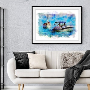 Custom Boat Portrait Boat Painting Personalized Boat - Etsy