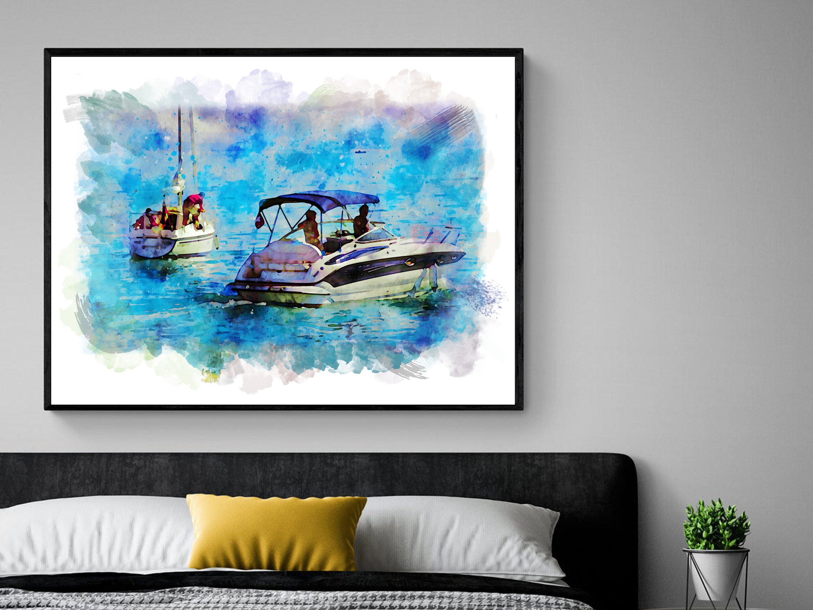 Custom Boat Portrait Boat Painting Personalized Boat - Etsy