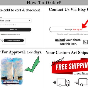 Custom Boat Portrait Boat Painting Personalized Boat - Etsy