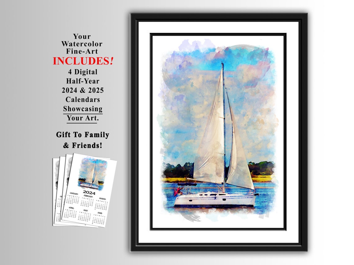Custom Boat Portrait Boat Painting Personalized Boat - Etsy