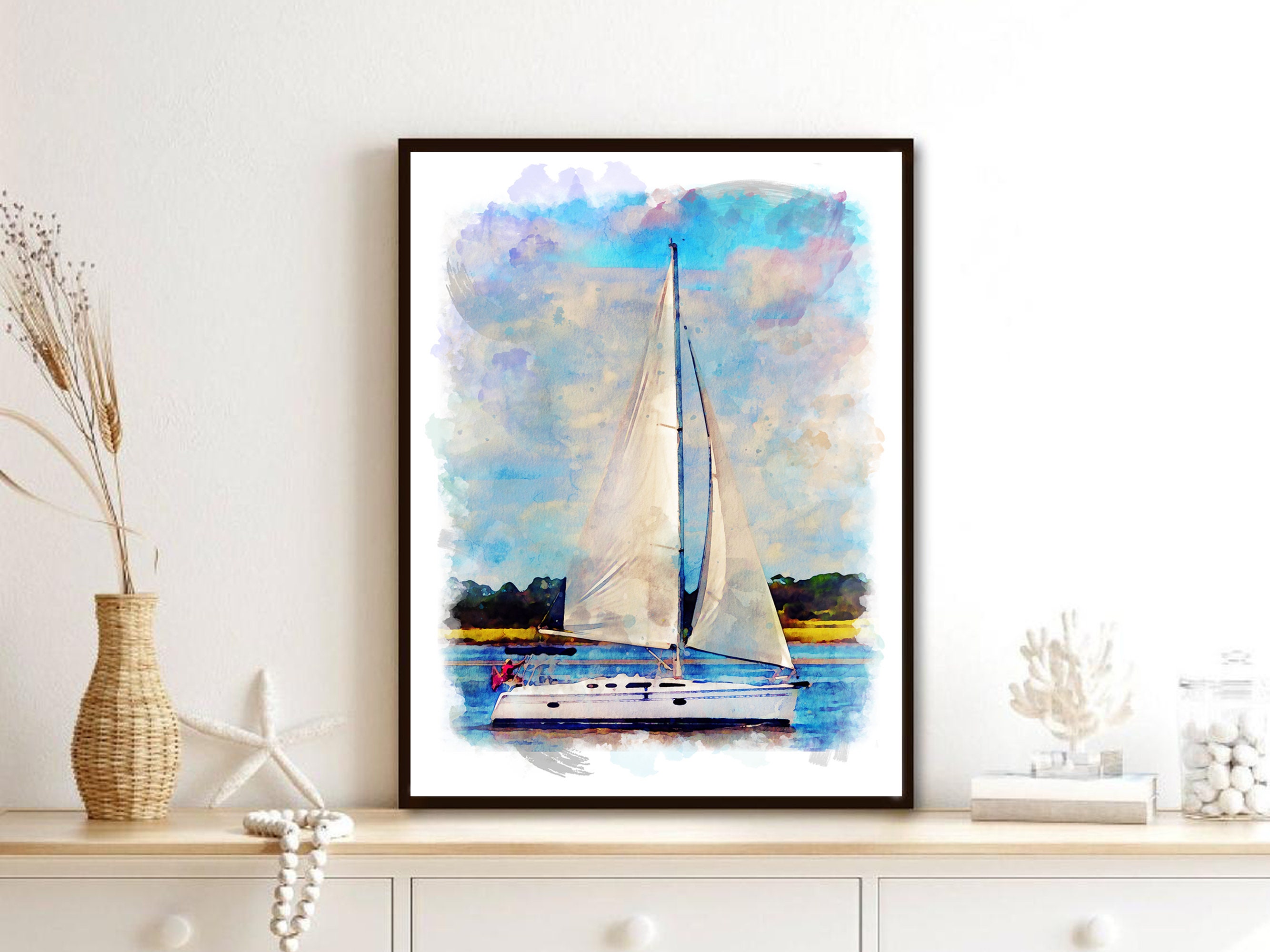 Custom Boat Portrait Boat Painting Personalized Boat - Etsy
